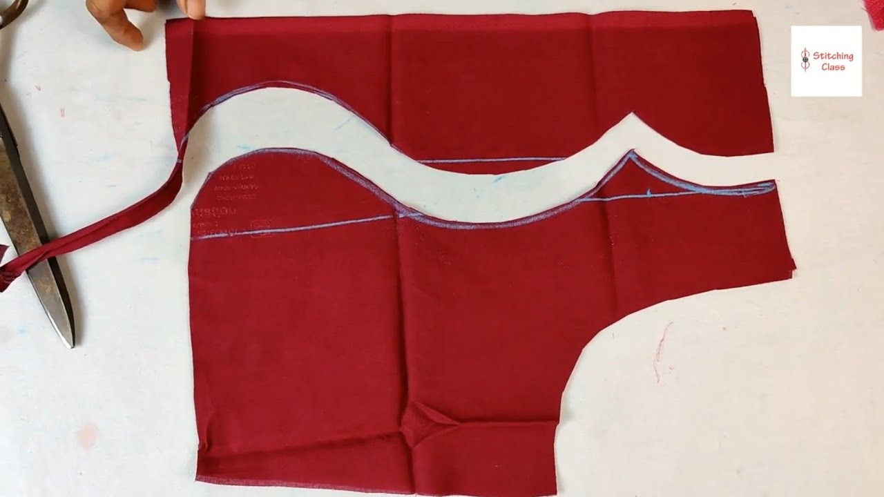 Simple And Easy Blouse Back Neck Design || Cutting And Stitching ...