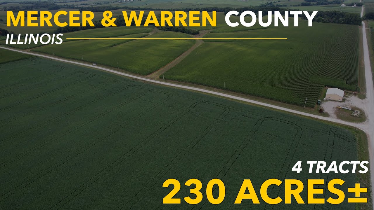 Lake Family Farms Aerial Tour - Mercer & Warren County, Illinois - YouTube