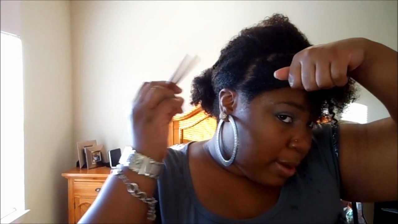 Braided High Puff Tutorial - YouTube