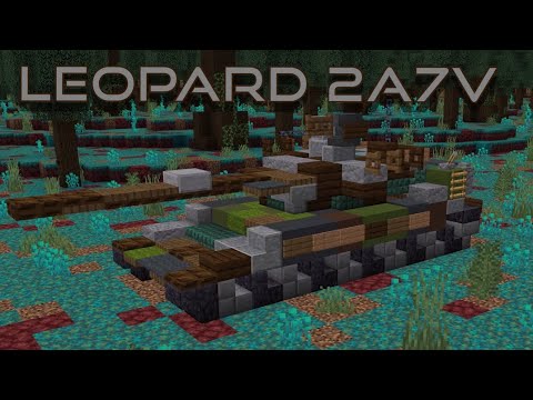 Minecraft: How to build a Tank in Minecraft (Leopard 2a7v) Minecraft ...