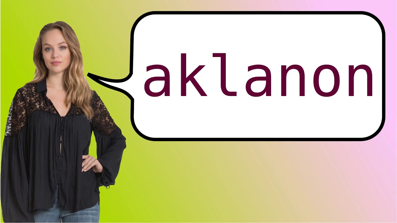 How to say 'Aklanon' in French? - YouTube