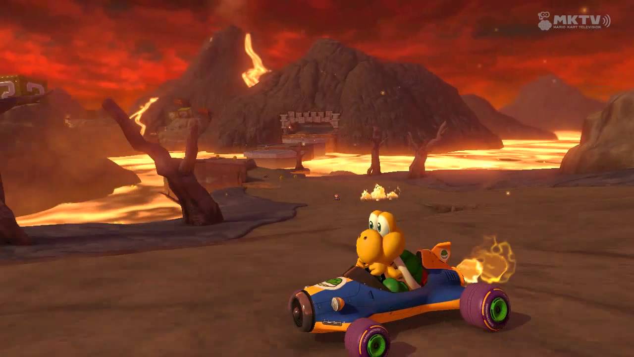 Wii U - Mario Kart 8 - (Wii) Grumble Volcano - YouTube