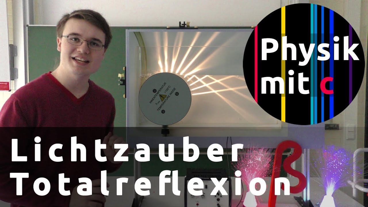 Lichtbrechung und Totalreflexion - YouTube