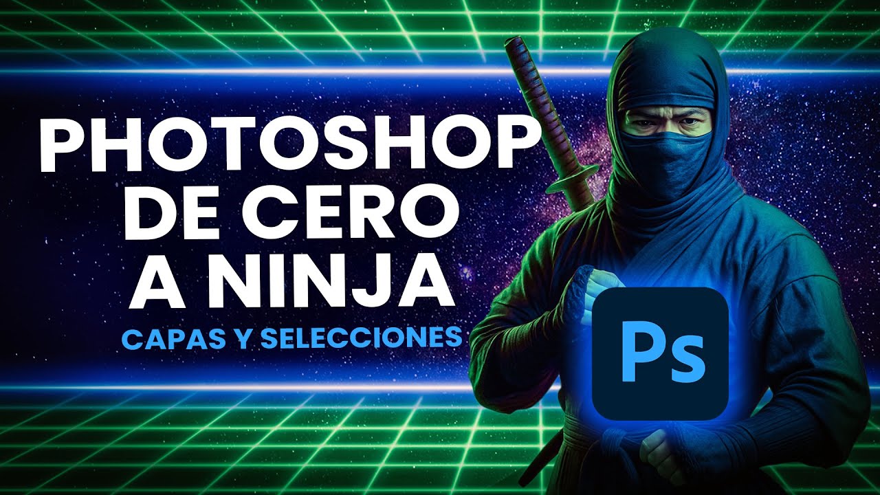 Clase 2 EN VIVO de Photoshop de Cero a Ninja 🚀 Capas y Selecciones ...