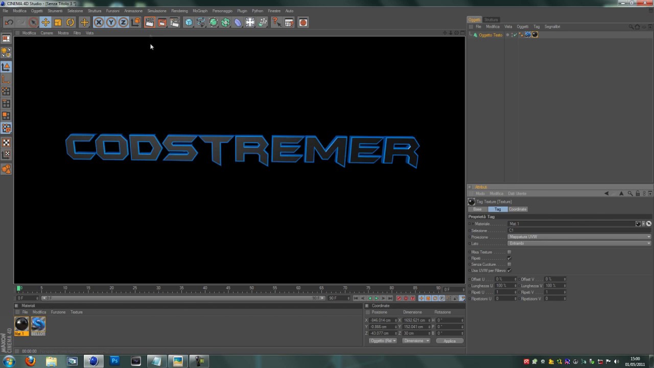 Creare un testo 3D con Cinema 4D - YouTube