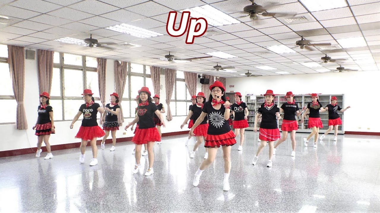 Up│Line Dance by Wendy Lin│Demo & Walk Through║努力向上│排舞│含導跳║4K - YouTube