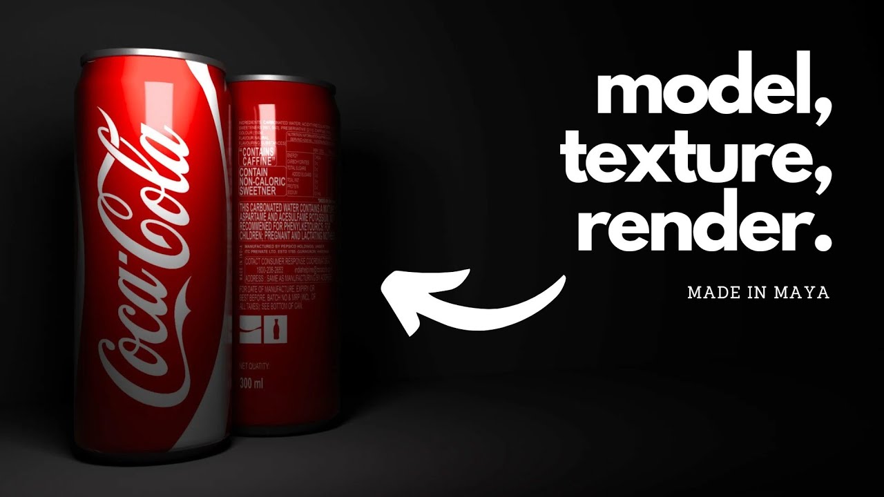 Achieve Realistic Texture on a COCA-COLA CAN! - YouTube