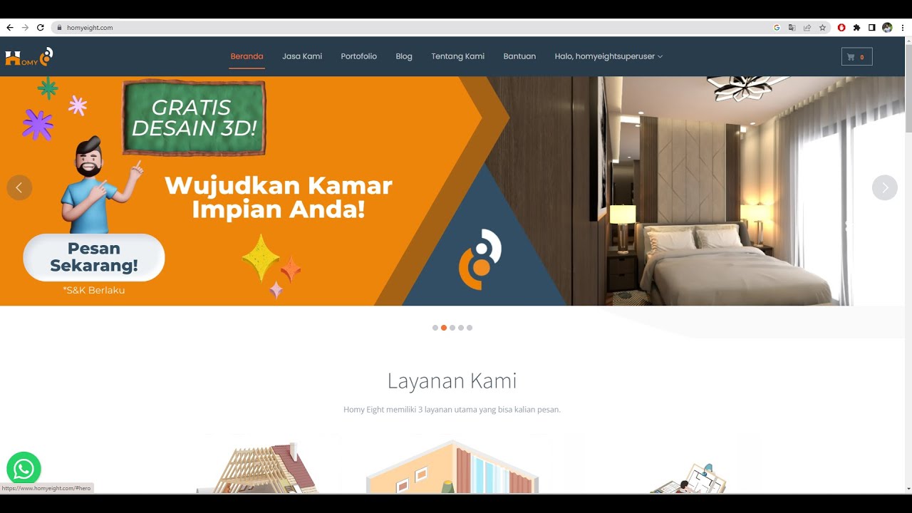 Tutorial Panduan Website Homy Eight - YouTube
