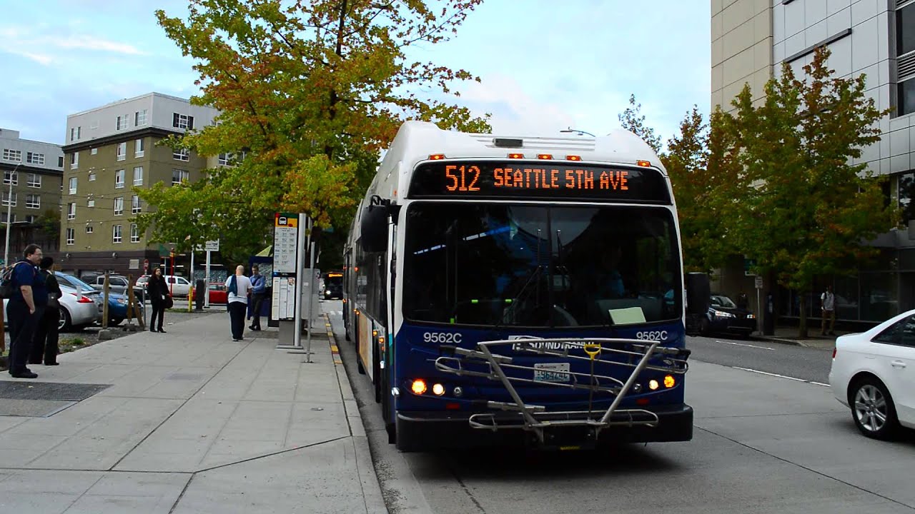 Sound Transit 2010 New Flyer D60LFR 9562 On The 512 @ Stewart Street ...