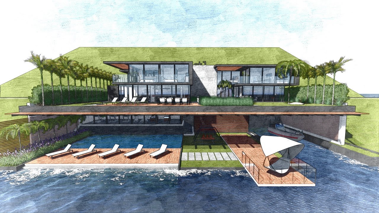 Modern River Side House | By ArchitectJ (Part 3/4) - YouTube