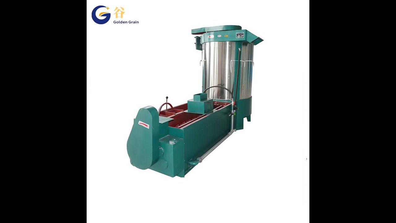 Demonstration of the operation of the wheat washing machine - YouTube