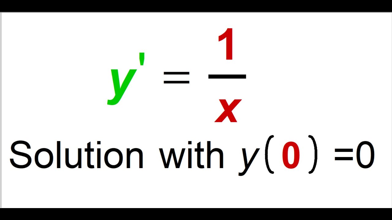 Initial value problem with no solution - YouTube