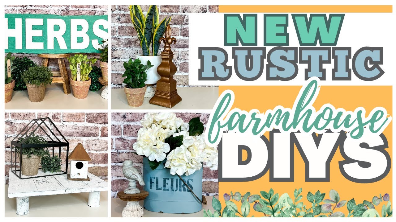 ☀️ NEW RUSTIC FARMHOUSE DECOR DIYS | MAKE NEW LOOK VINTAGE - YouTube