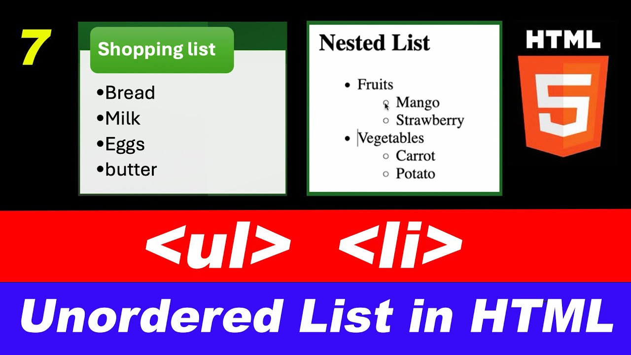 How to Create Bullet Lists in HTML - YouTube