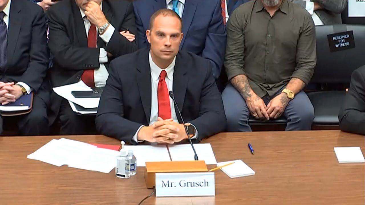 David Grusch Opening Statement UAP Hearing - YouTube