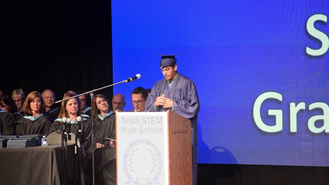 Tesla STEM Graduation 6 10 16 Varun Kedia - YouTube