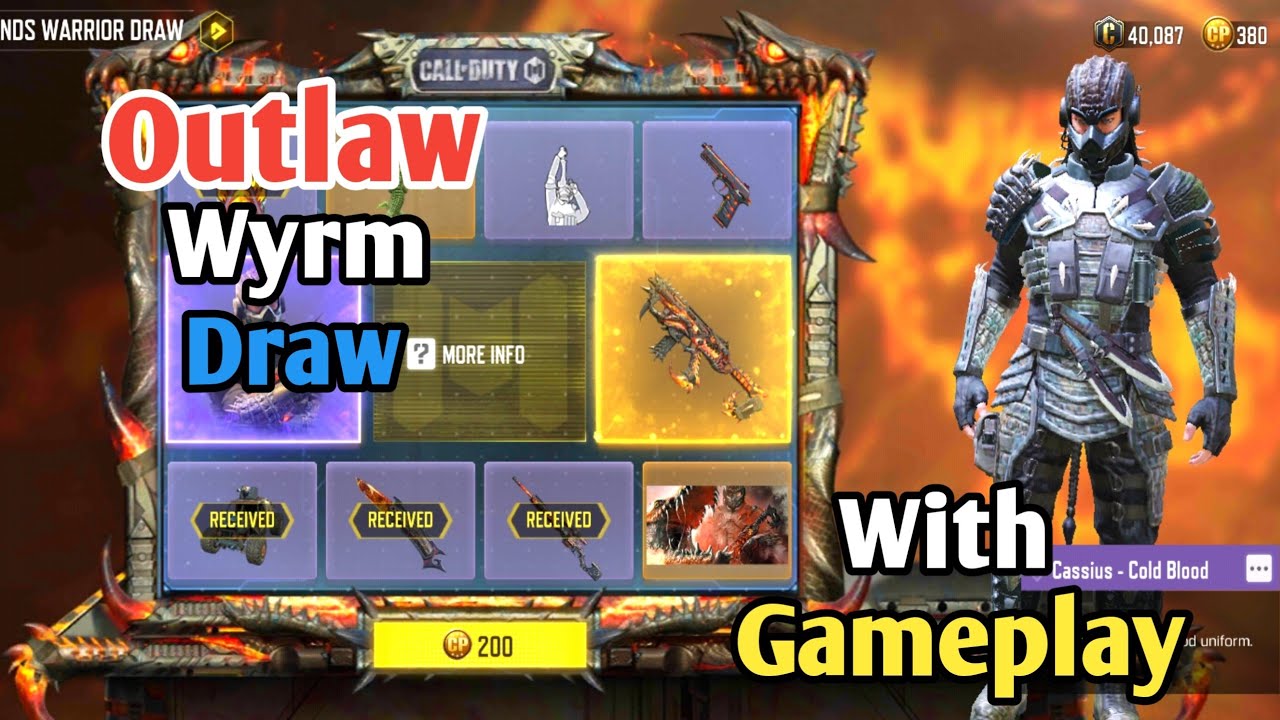 *NEW* WETLANDS WARRIOR LUCKY DRAW | COD MOBILE EPIC OUTLAW WYRM LUCKY ...