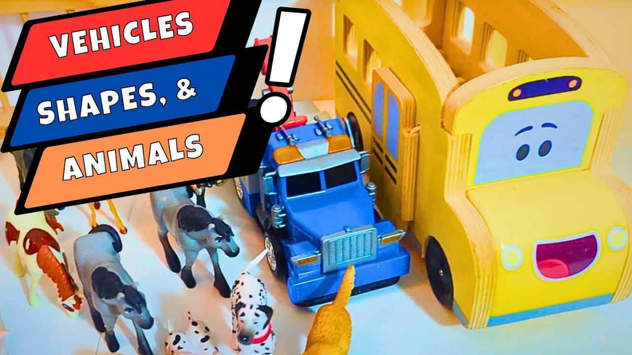 Dive into a World of Learning: Vehicles, Animals, Shapes! - YouTube