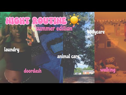Night Routine ( Summer Edition ) 🎀☀️