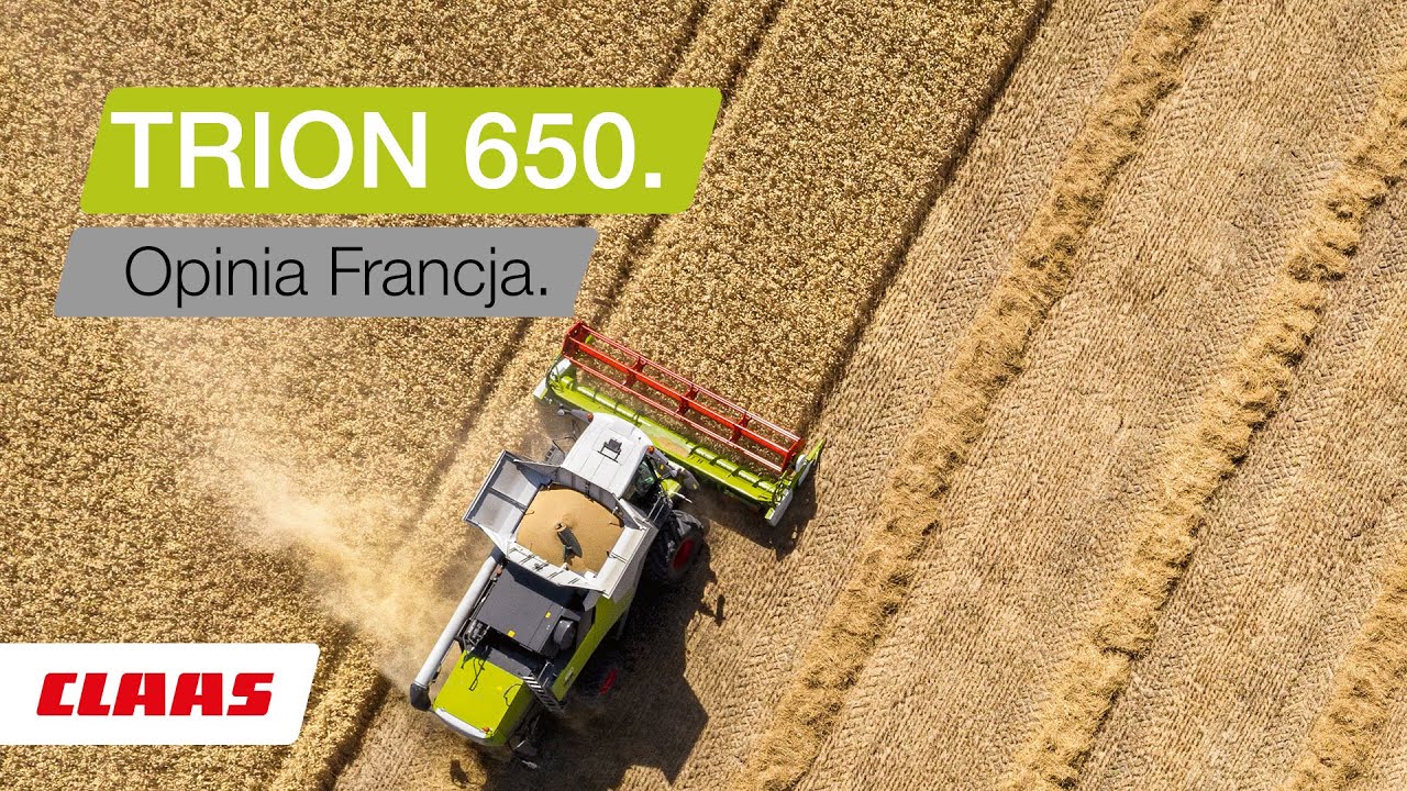 Kombajn CLAAS TRION 650- Opinia klienta z Francji. - YouTube