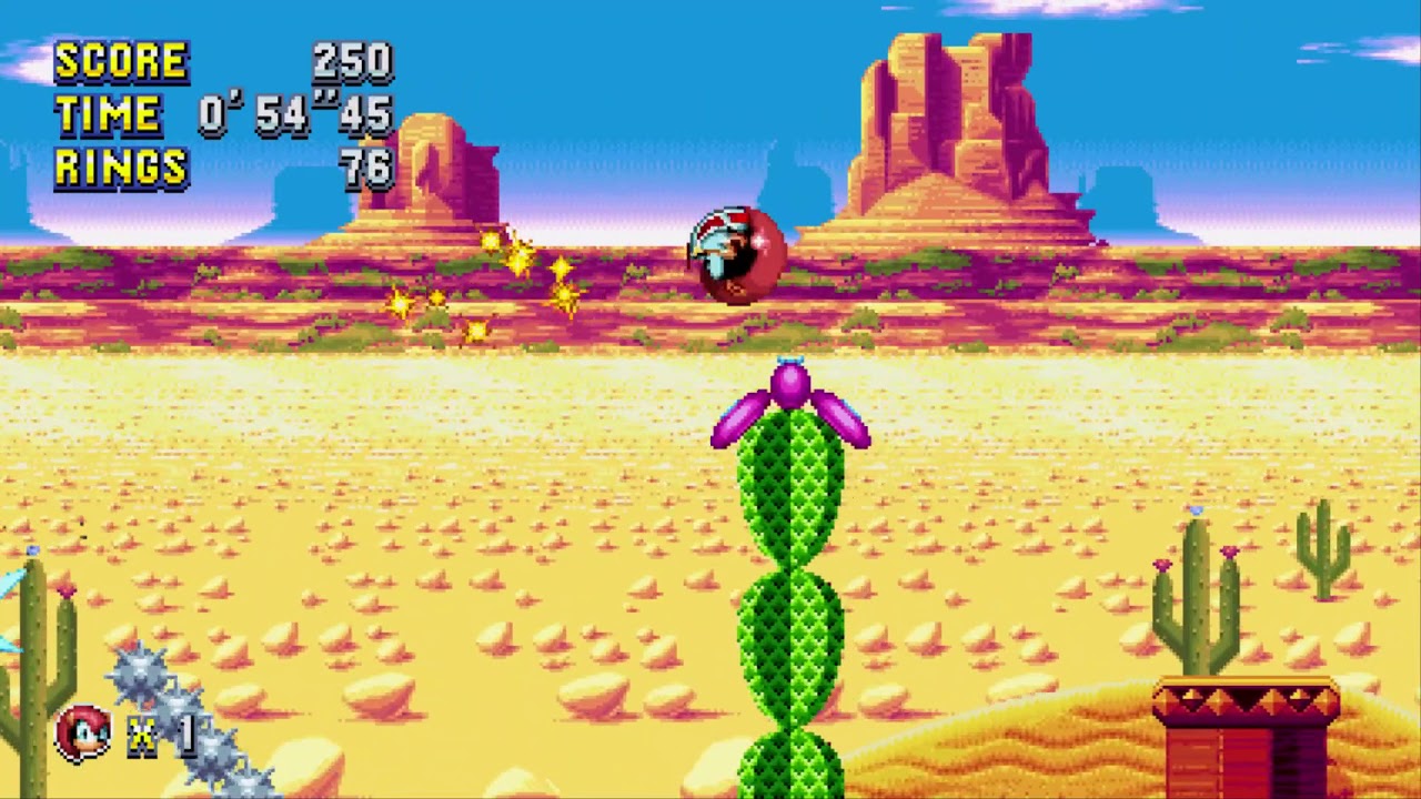 Sonic Mania Plus: Mirage Saloon Zone Act 2 (Mighty) [1080 HD] - YouTube