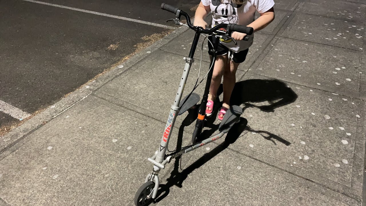 How to ride a trikke Scooter - YouTube