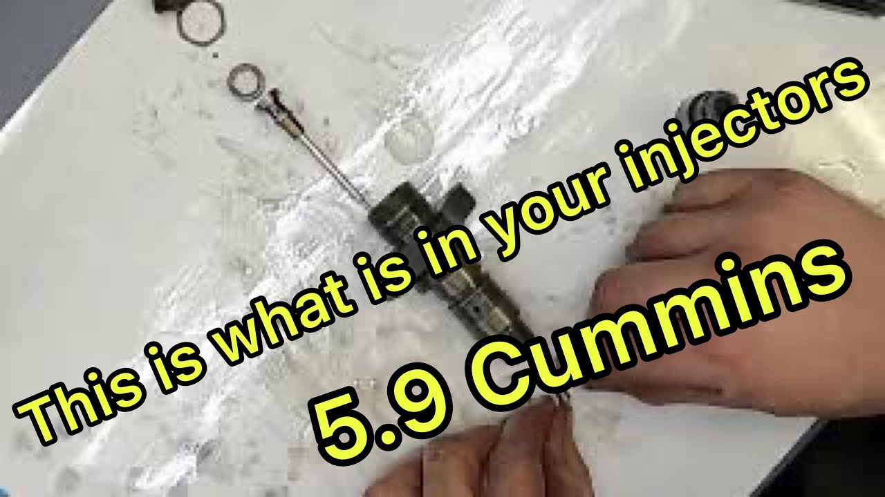 5.9 commonrail Cummins injector break Down 2003-2007 - YouTube