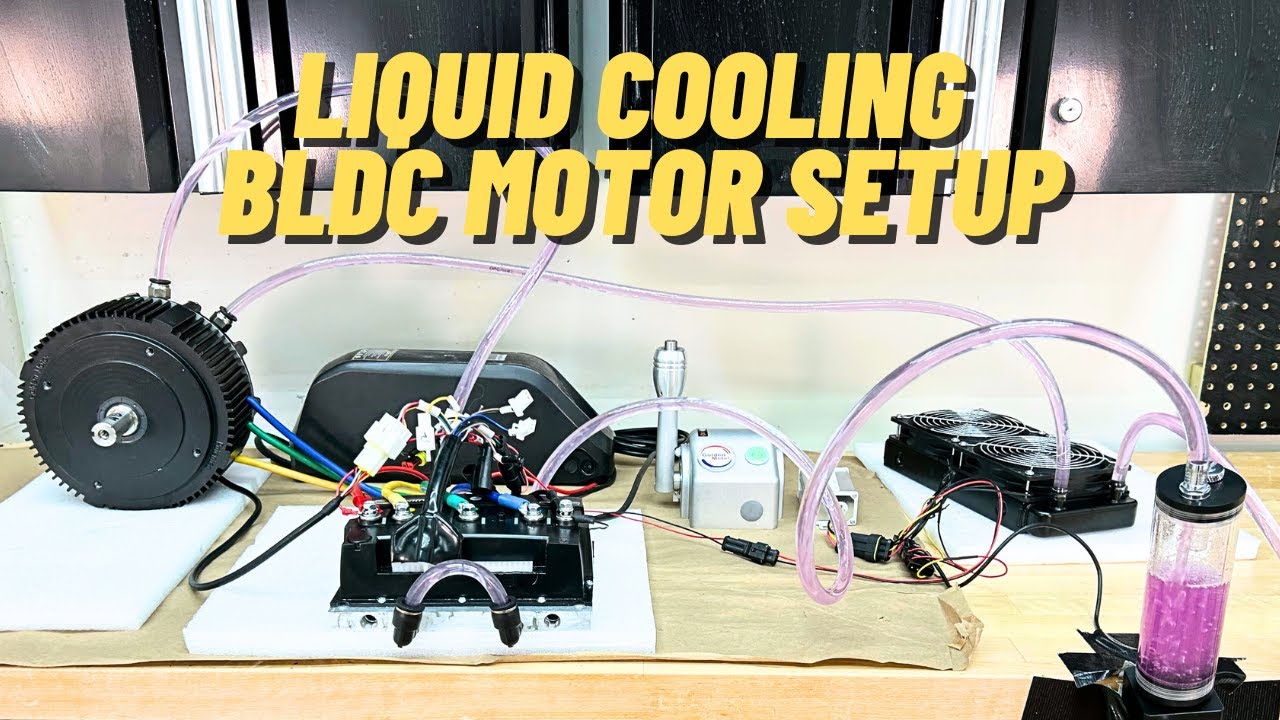 Liquid Cooling BLDC Motor and Controller Setup - YouTube