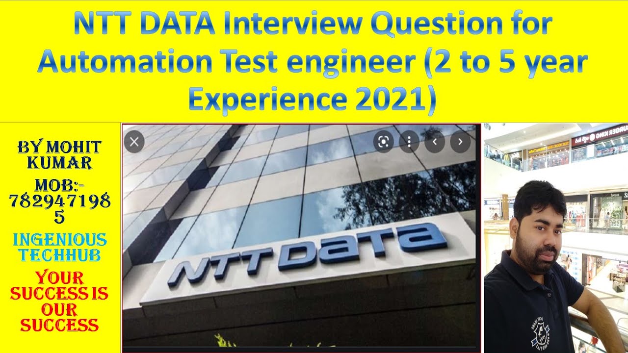 🎯 NTT DATA Interview Questions for Automation Test Engineer (2 to 5 ...