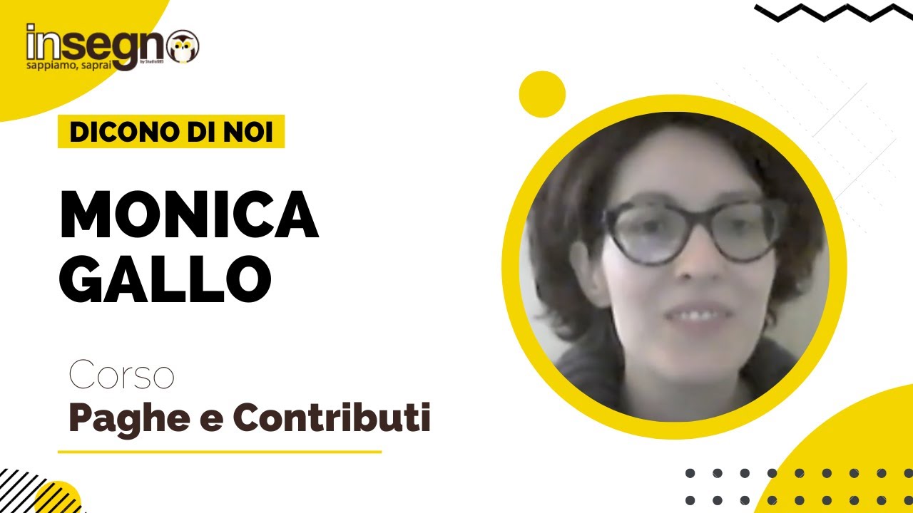 Monica Gallo - Corso Paghe e Contributi - YouTube