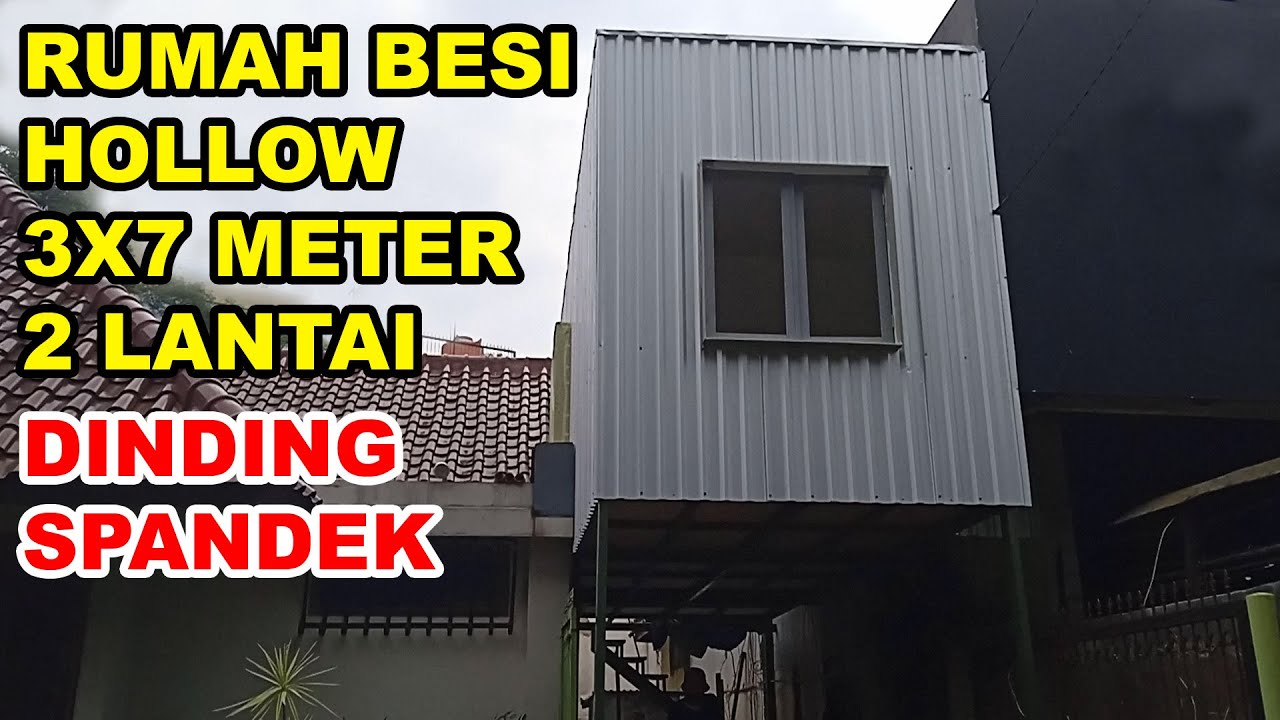 Rumah murah kurang dari 100 juta bahan besi hollow dinding & atap ...