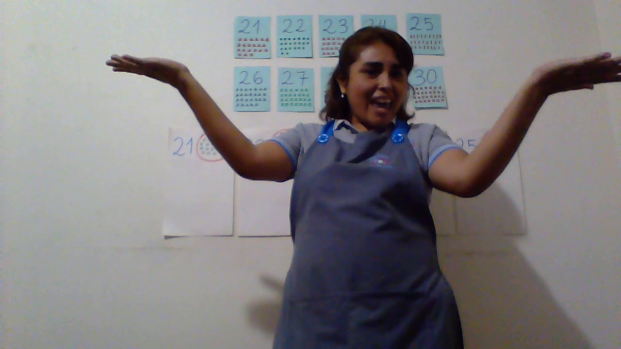 Curso de Matemática: Agrupación de números y Números del 21 al 25 - YouTube