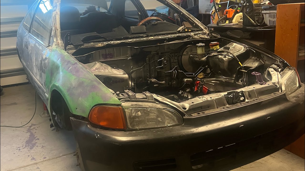 Eg civic wire tuck process - YouTube