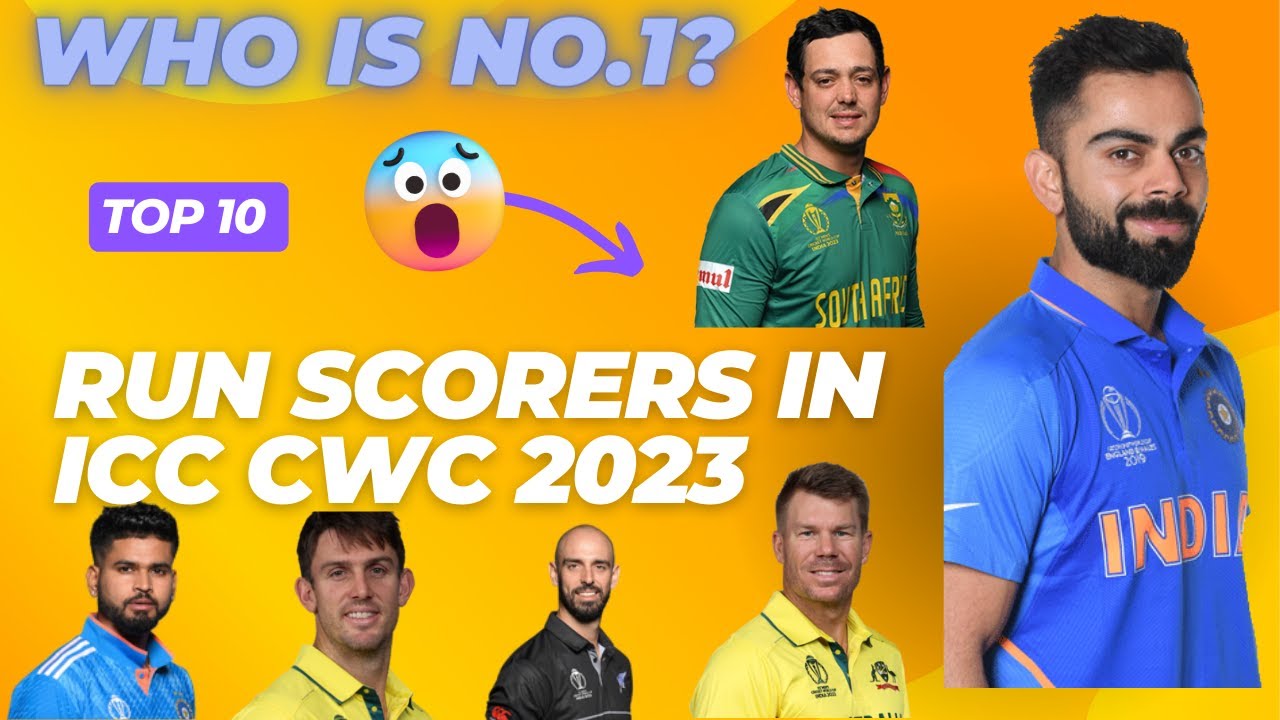 Fearless, Furious, and Fast: ICC CWC 2023's Top 10 Run Scorers Exposed ...