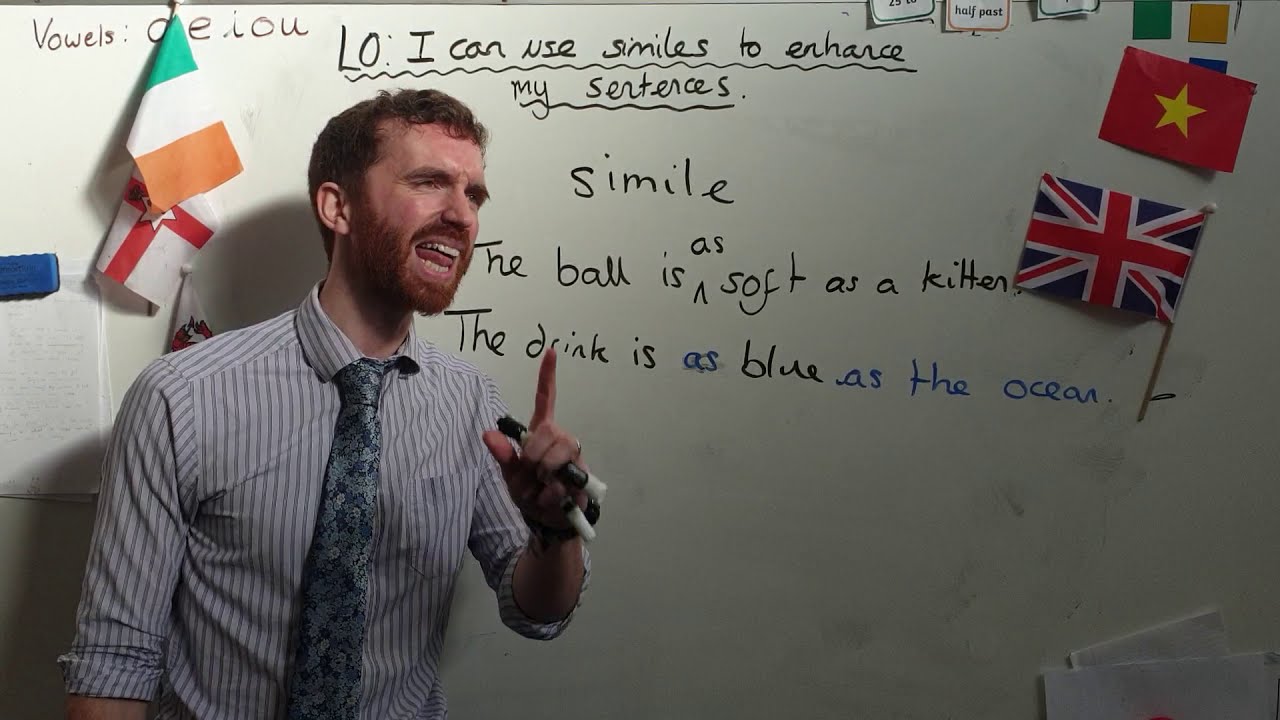 Year 3 - English Similes KS2 - YouTube