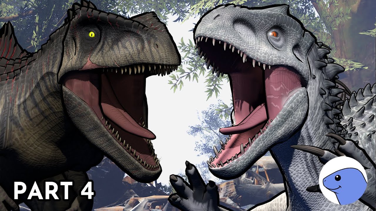Indominus Rex vs Giganotosaurus | Animation (Part 4) - YouTube