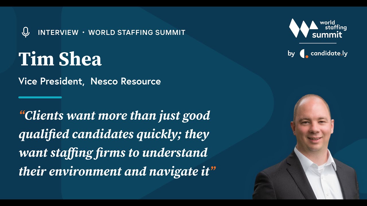 Interview with Tim Shea - World Staffing Award 2023 - YouTube