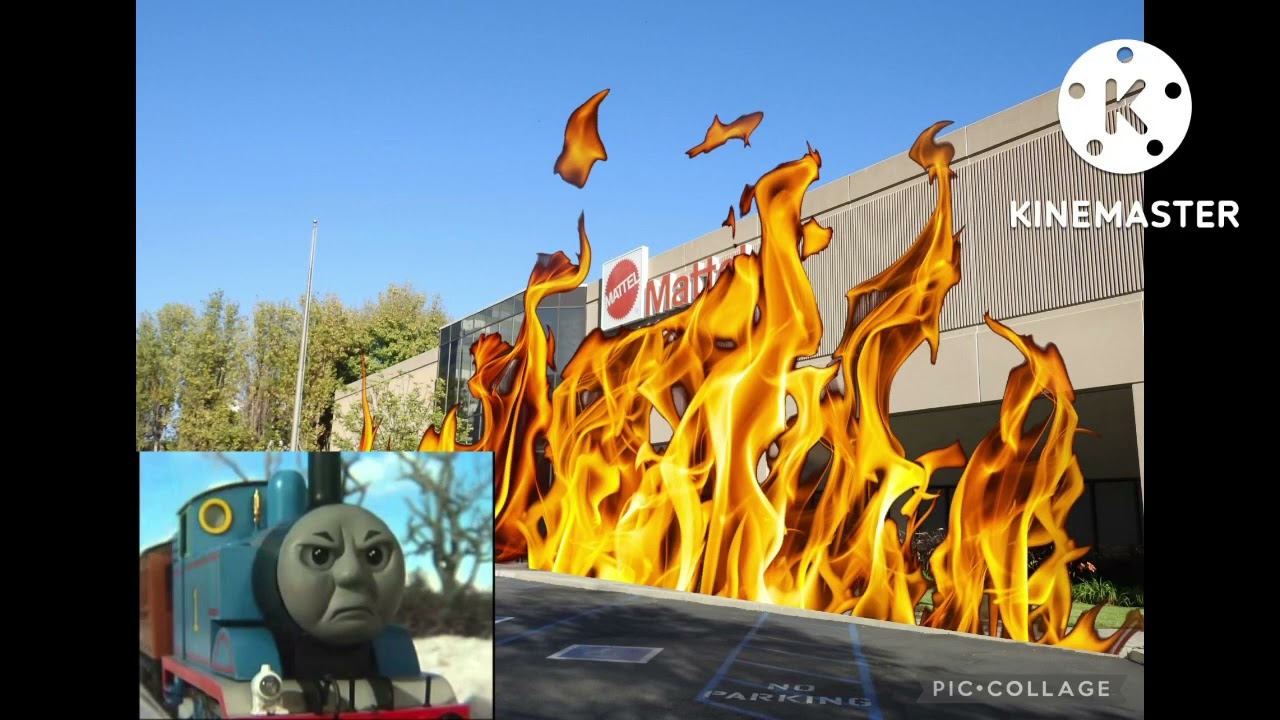 Thomas Burning Mattel Studios - YouTube