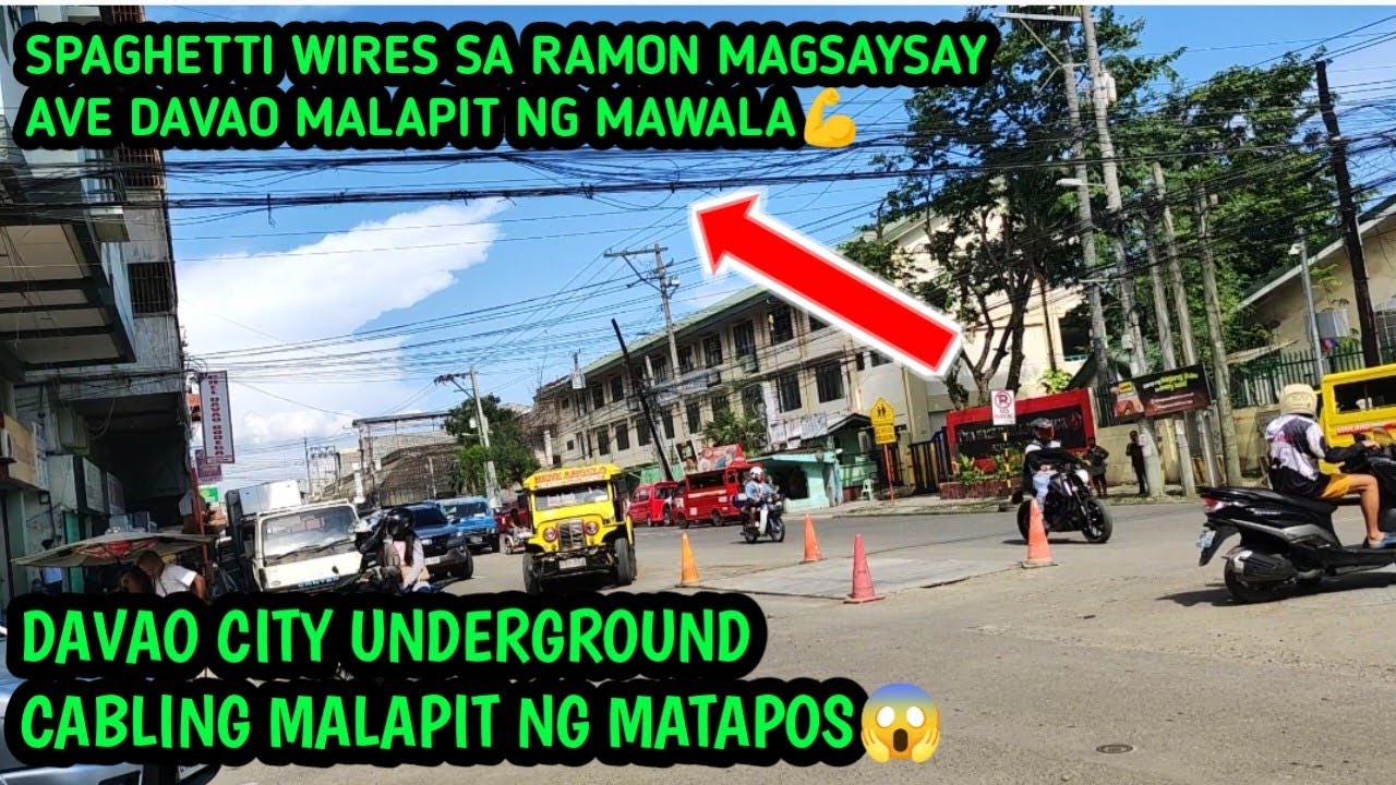 UNDER GROUND CABLING SA RAMON MAGSAYSAY DAVAO MALAPIT NANG MATAPOS KAYA ...