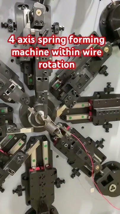 4 axis spring forming machine within wire rotation sampling extension ...