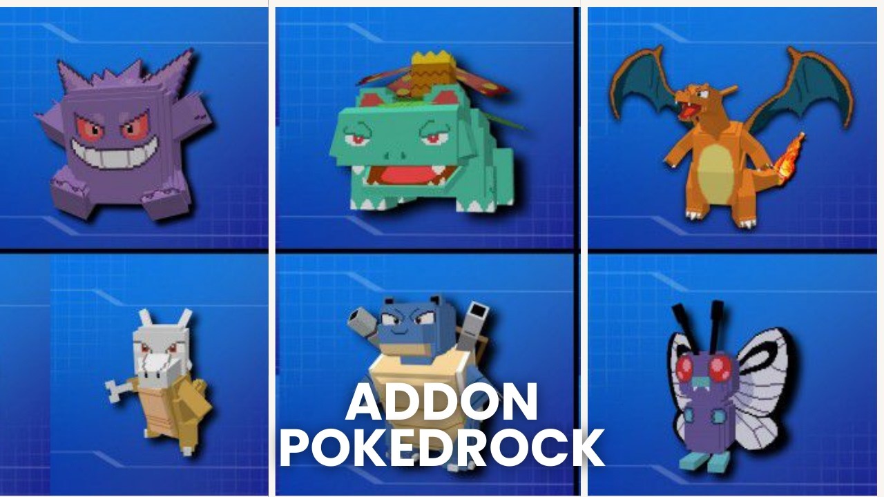 EL MEJOR MOD/ADDON DE (POKEMON/POKEDROCK) PARA MINECRAFT BEDROCK 1.21. ...