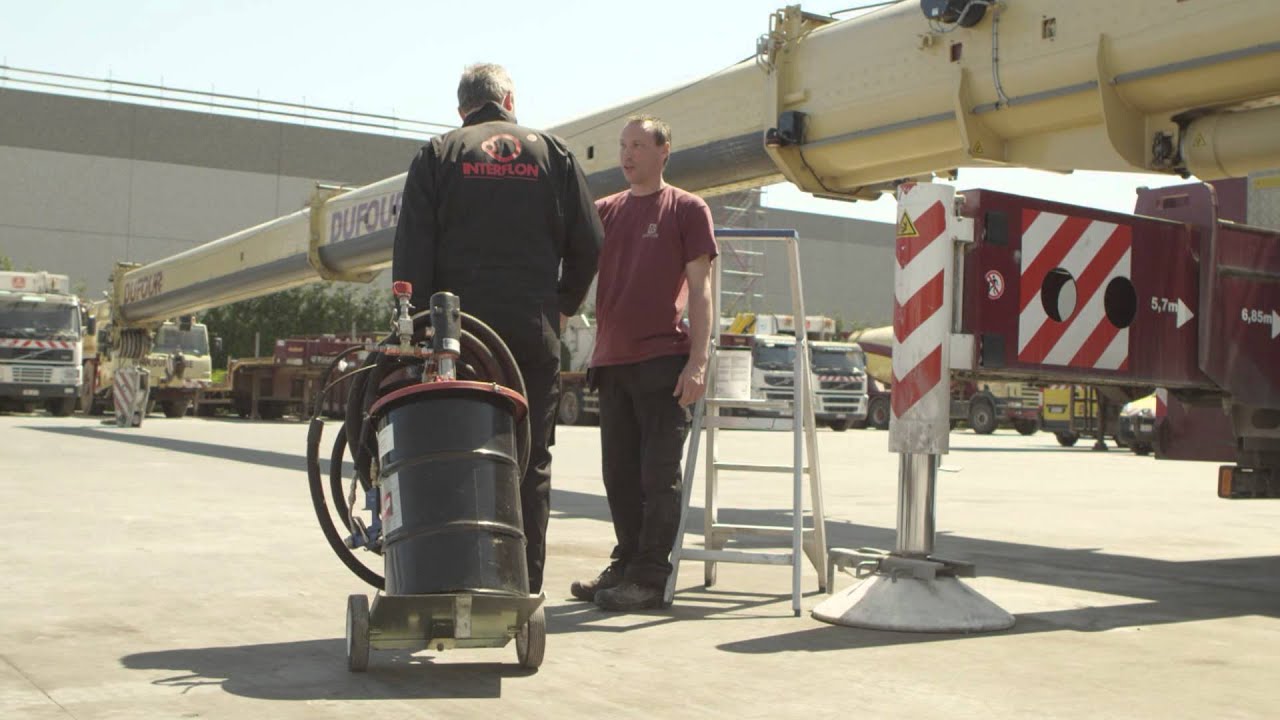 Interflon Crane Lubrication at DUFOUR - YouTube