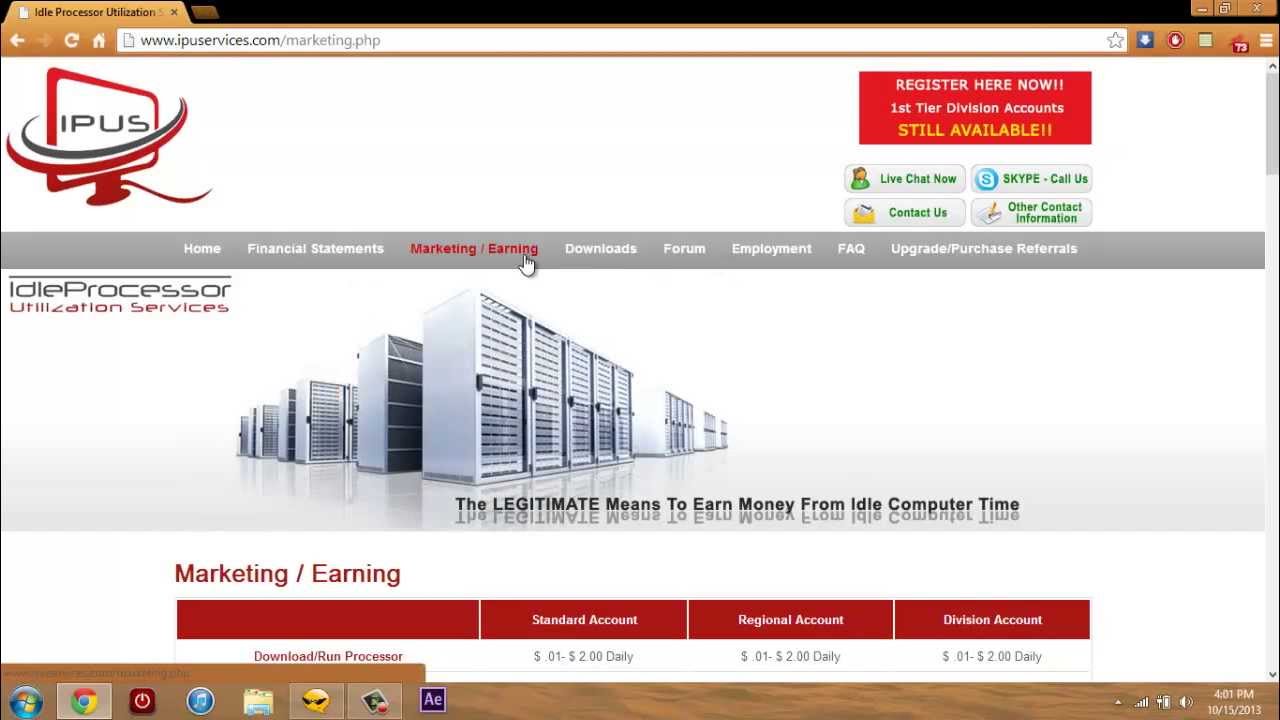 IpuServices Make Money With Idle Computer Time 1-2 Dollars a day ...