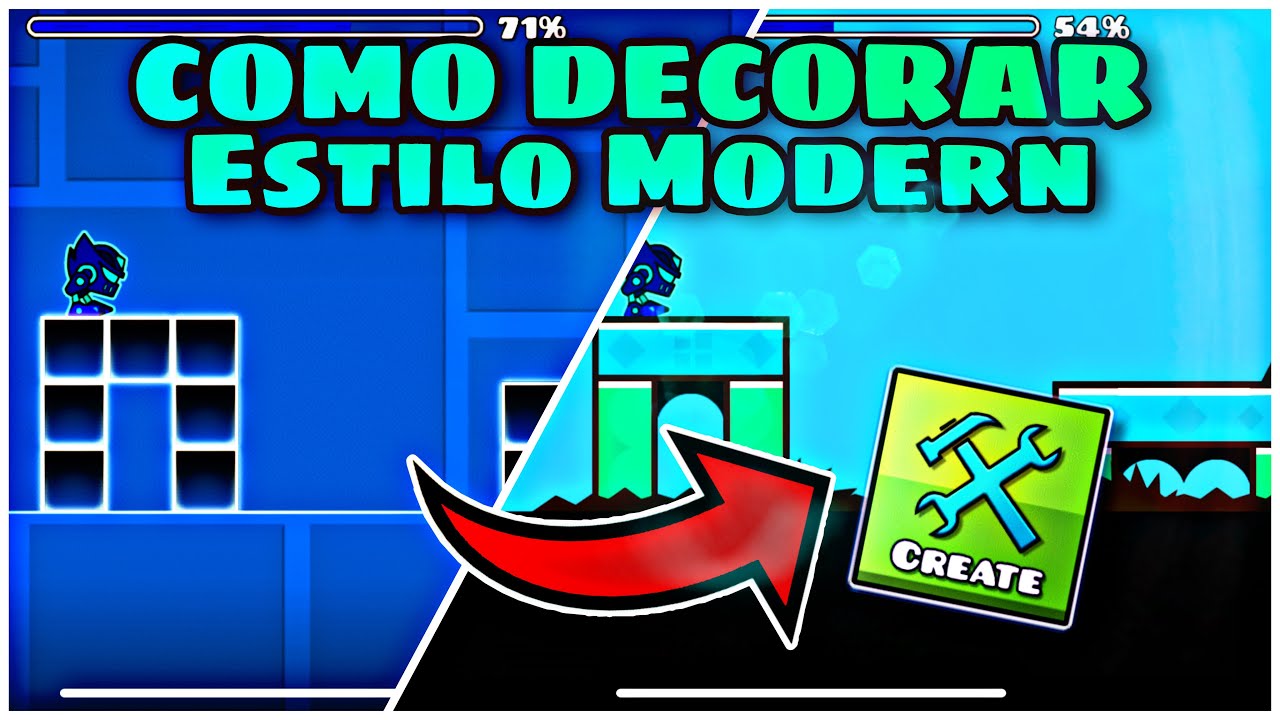 COMO DECORAR ESTILO MODERNO MINIMALISTA!! — Geometry Dash 2.11 - YouTube