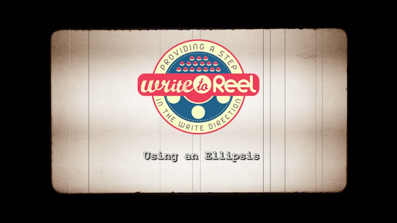 Screenwriting: Using an Ellipsis... - YouTube