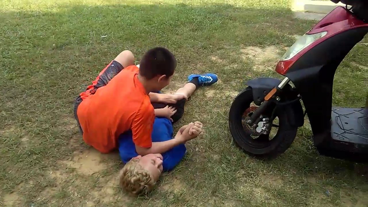 Kid gets ran over - YouTube