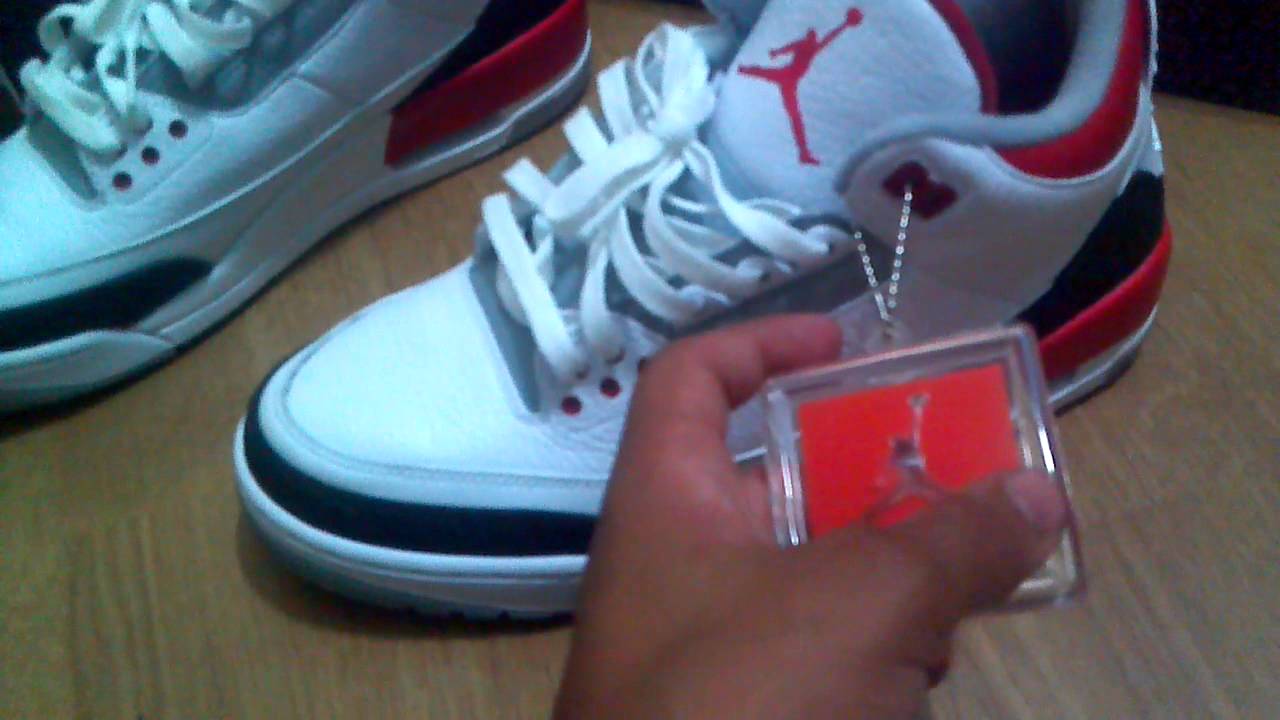 Fire red 3s 2013 retro - YouTube