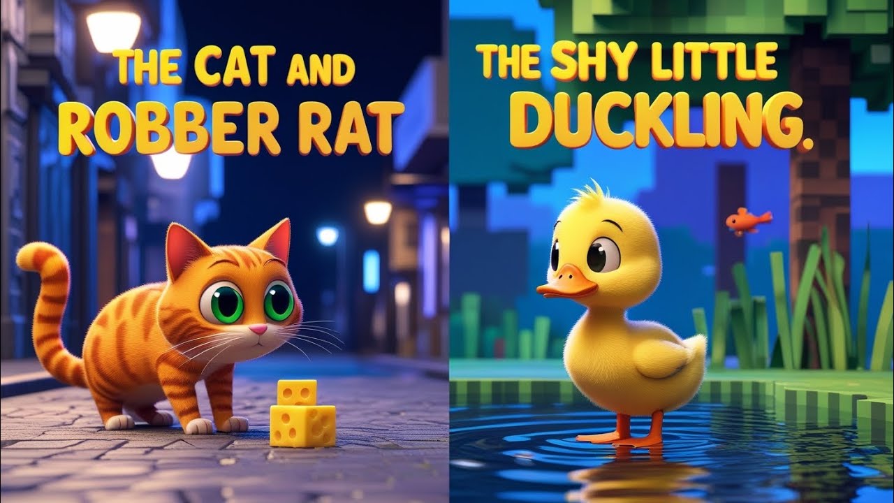 The Shy Little Duckling | The Cat and the Robber Rat | Nursery Rhymes ...