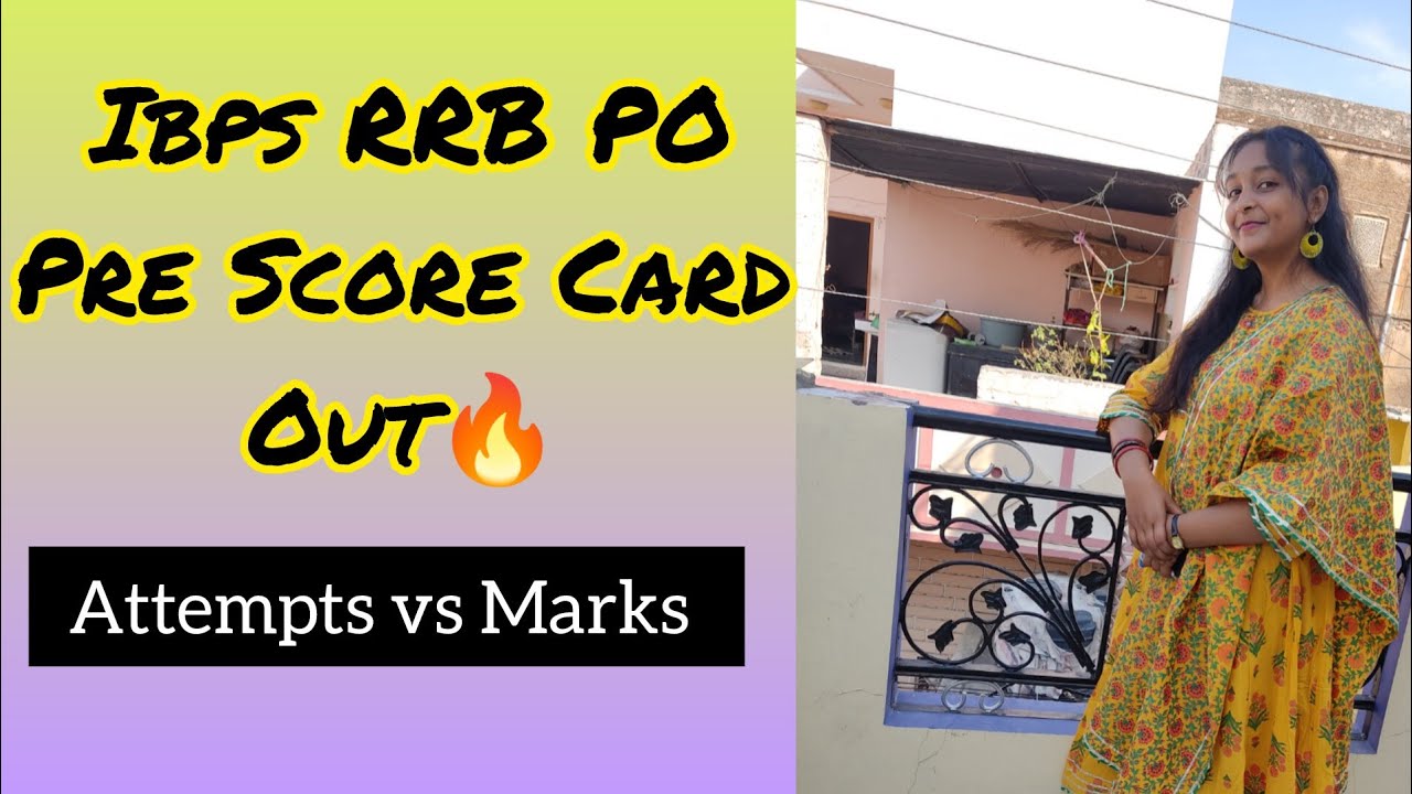 IBPS RRB PO prelims Score Card Out🔥| My Attempt Vs Score |Normalisation ...