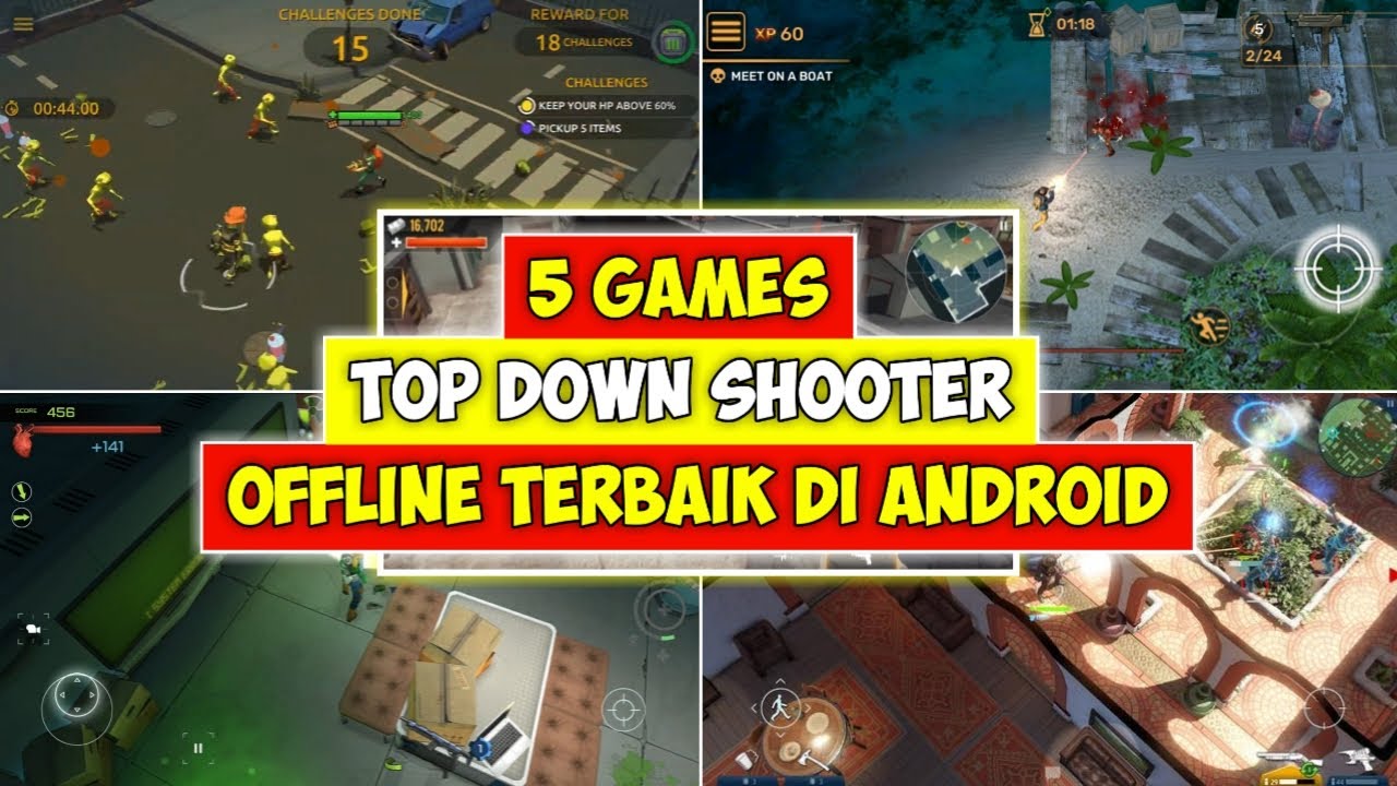 5 GAMES TOP DOWN SHOOTER OFFLINE TERBAIK DI ANDROID | VERSI 5 - YouTube
